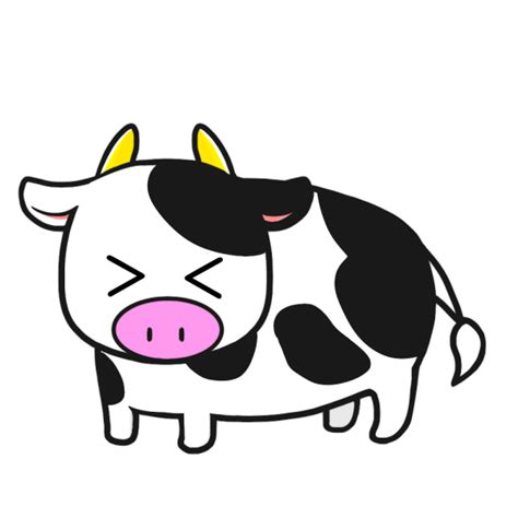 牛（困り顔）のイラスト かわいいフリー素材が無料のイラストレイン