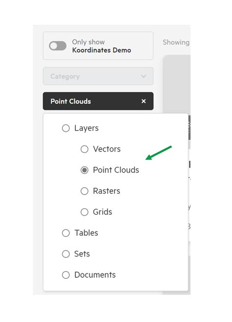Find Export Point Cloud Data Layers Koordinates Help Support