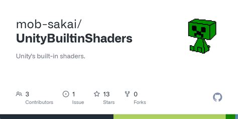 Issues Mob Sakai UnityBuiltinShaders GitHub