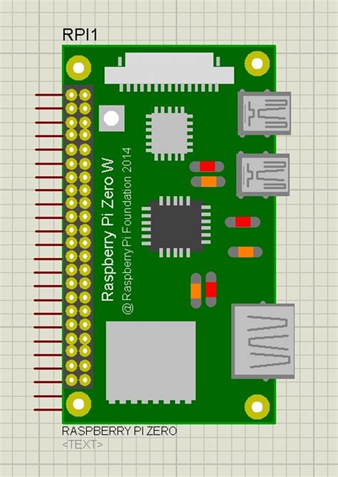 Raspberry Pi Zero W Library For Proteus The Engineering Projects