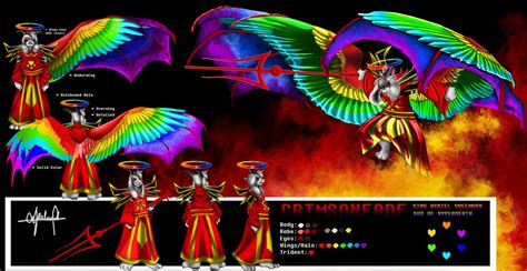 Crimsonfade King Asriel Dreemurr Gohd Ref Sheet By Persistentabbyarts On Deviantart