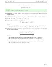 ECONOMETRICS II ASSIGNMENT Pdf Bahir Dar University Department Of Economics Econometrics II