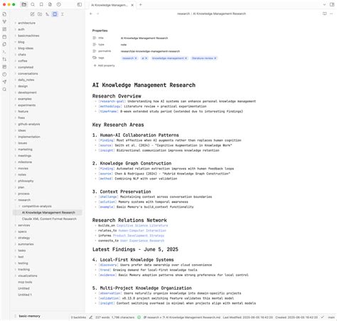 Basic Memory Build Knowledge That Grows With You