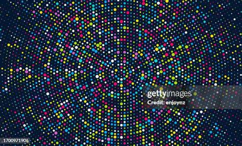Abstract Colorful Circular Digital Network Network High Res Vector
