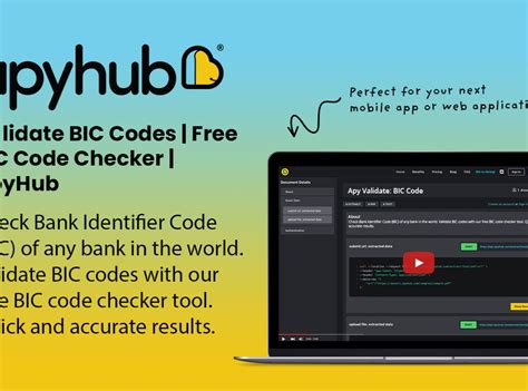 Validate Bic Codes Free Bic Code Checker Apyhub Apyhub