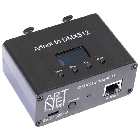 ARTNET To DMX Controller Port Mini Ethernet To DMX Adapter Channel V DC MA Ethernet