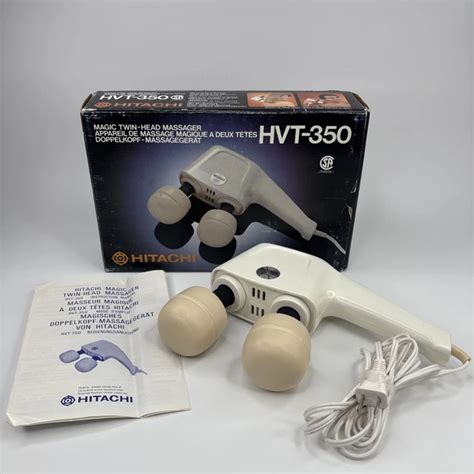 Hitachi Hvt 350r Magic Wand Twin Dual Head Electric Massager 2 Speeds