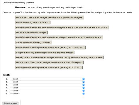 Solved By Definition Of Even And Odd There Are Integers R