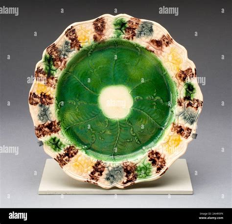 Plate 17601775 Staffordshire Lead Glazed Earthenware Creamware