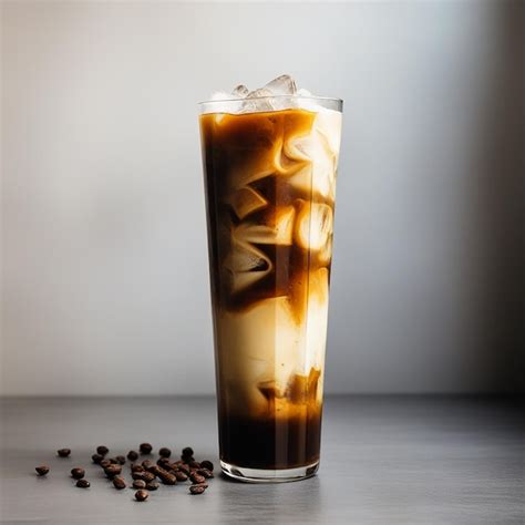 Premium Photo Iced Coffee In A Tall Glass