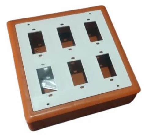 6m 3 3 Open Switch Box Brown And White Plastic At ₹ 23 Piece In Raipur Id 2855562772712