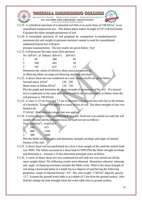 Question Bank Of Soil Mechanics PDF