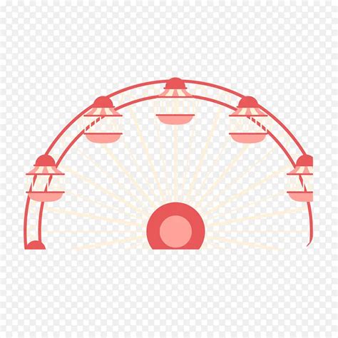 半圆粉色摩天轮矢量素材PNG图片素材下载 图片编号ydvamgby 免抠素材网