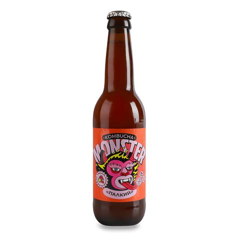 Напій Monster Kombucha Палкий з малиною вишнею та маракуєю 330мл ...