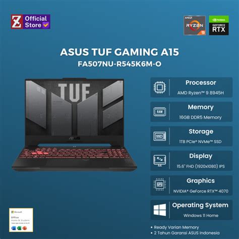Promo Asus Tuf Gaming A15 Fa507ui R947k9m O R9 8945h 16gb 1tb Rtx4070