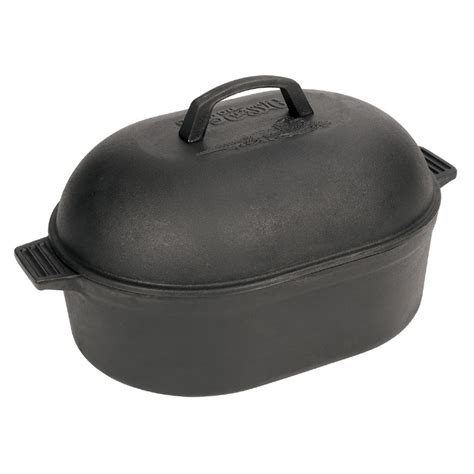 Cast Iron 12 Qt Oval Roaster By7418 Cozydays