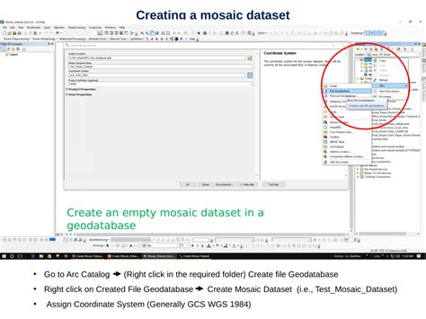 pdf tutorial part steps to create mosaic dataset