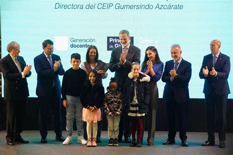 Los Reyes Entregan El Premio Princesa Girona Escuela 2022 Al Ceip
