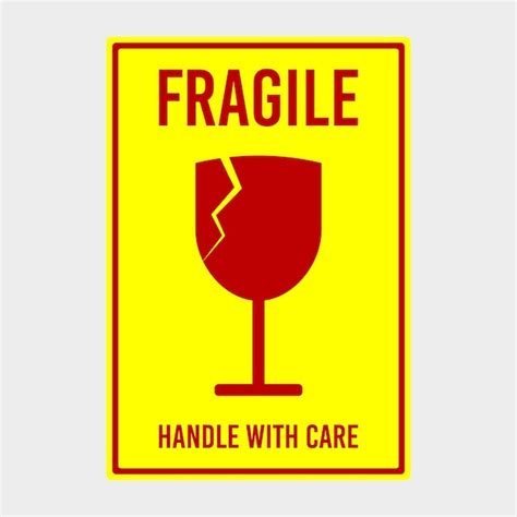 Fragile Glass Sign