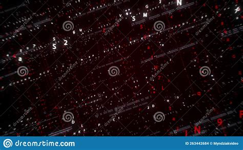 Digital Cyberspace With Digital Data Network Connections Abstract Background Concept Stock