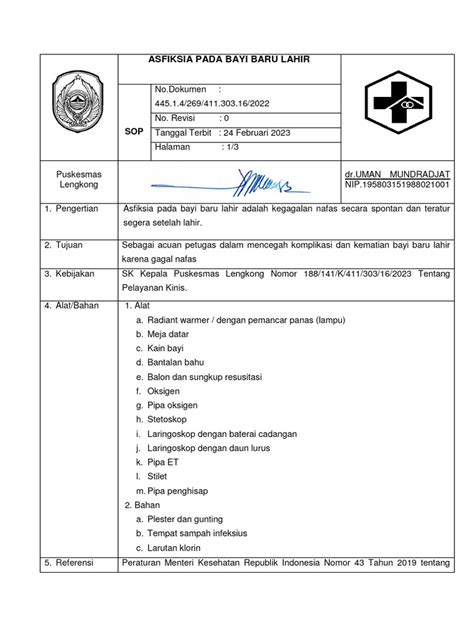 Sop Kegawat Daruratan Neonatal Pdf