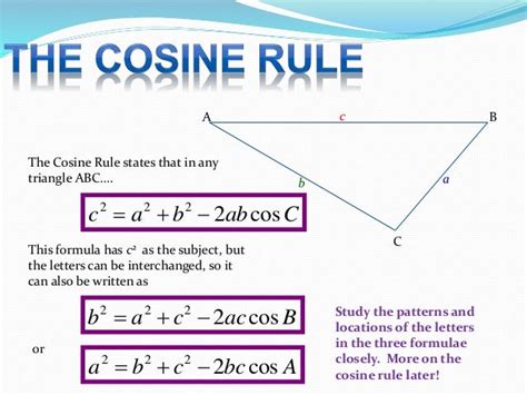 Sine And Cosine Rule