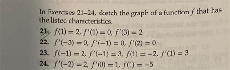 Solved In Exercises Sketch The Graph Of A Function Chegg