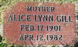 Alice Lynn Gill M Morial Find A Grave