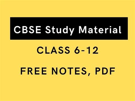 CBSE Study Material NCERT Solutions Notes GharPeShiksha
