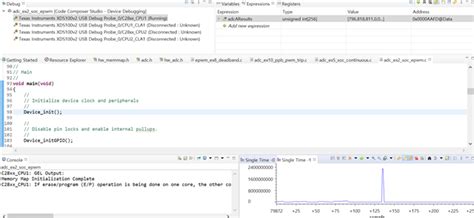 tms320f28379d tms320f28379d adc epwm example c2000 microcontrollers
