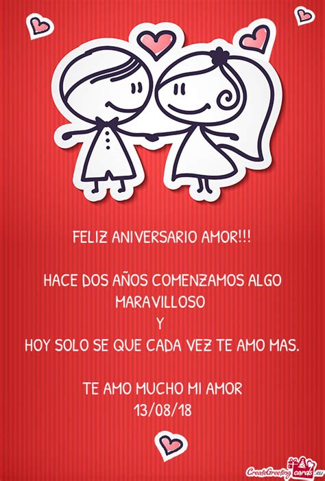 FELIZ ANIVERSARIO AMOR Free Cards