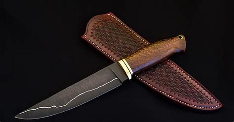 Damascus With Nickel Stripe Custom Built Knife Album On Imgur