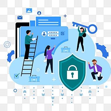 Cyber Security Data Dark Blue Light Effect Abstract Background Network