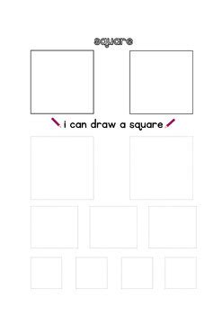 Learn To Draw Five Basic Shapes Rectangle Square Triangle Circle And Rhombus