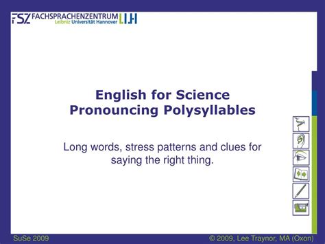 Ppt English For Science Pronouncing Polysyllables Powerpoint