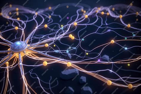 A Network Of Interconnected Nodes And Lines Likely Representing A Neural Network Premium Ai