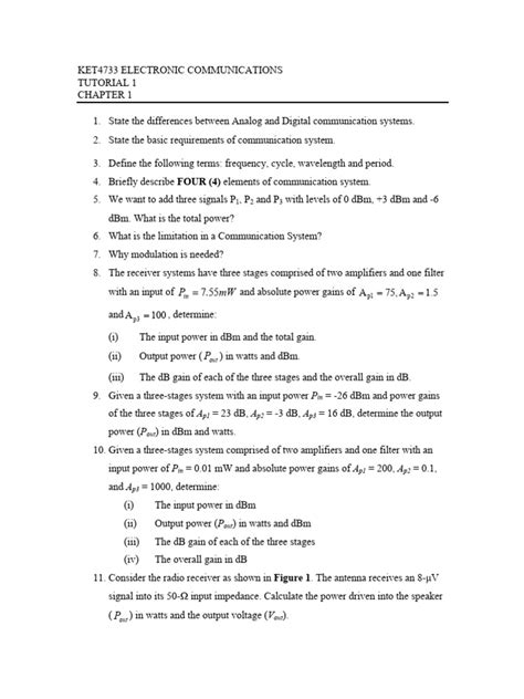 tutorial chapter 1 pdf amplifier decibel