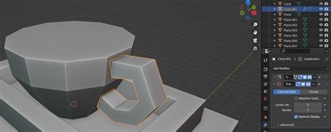 Modeling Why Can T I See The Mesh After Using Subdivision Surface