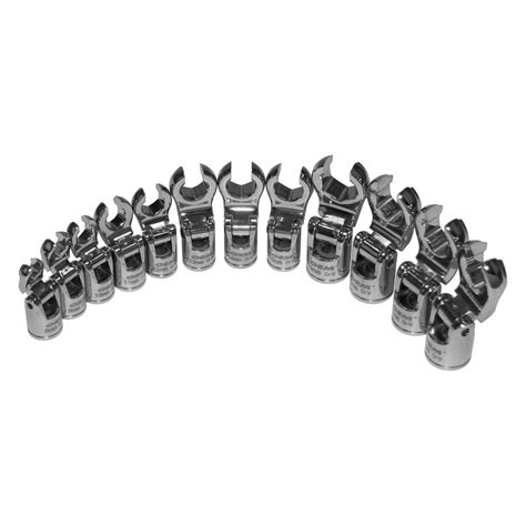 Oem Tools® 25518 12 Piece Flexible Crowfoot Socket Wrench Set Metric