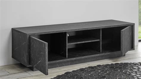 Lowboard Carrara Marmor Optik Und Anthrazit Tv Board