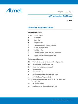 Avr Instruction Set Manual Pdf