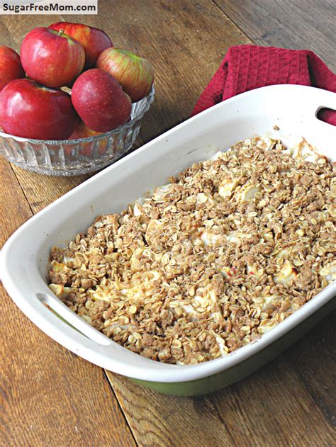 Gluten Free No Sugar Added Apple Crisp
