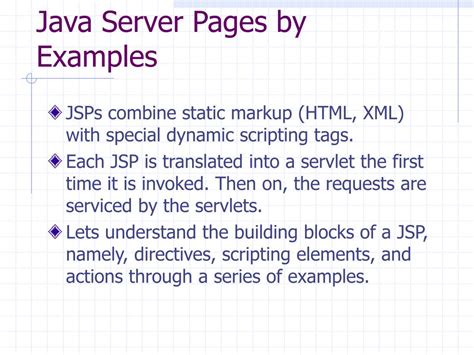 ppt java server pages powerpoint presentation free download id 471584