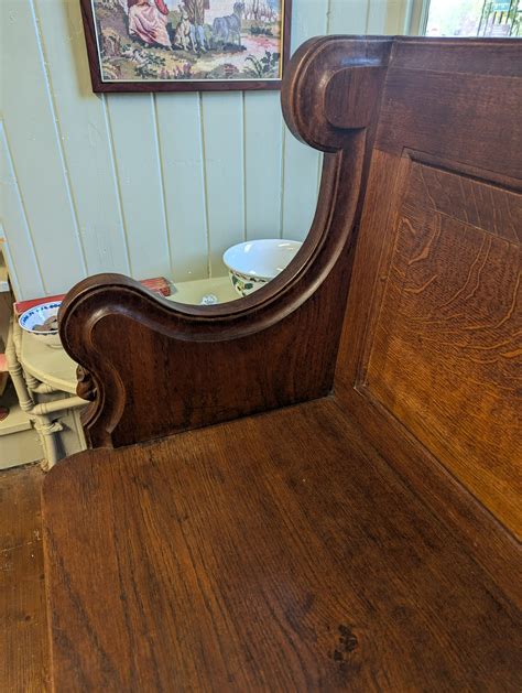 1940s Robert Mousey Thompson Celtic Church Pew Arts And Crafts Mouseman Of Kilburn