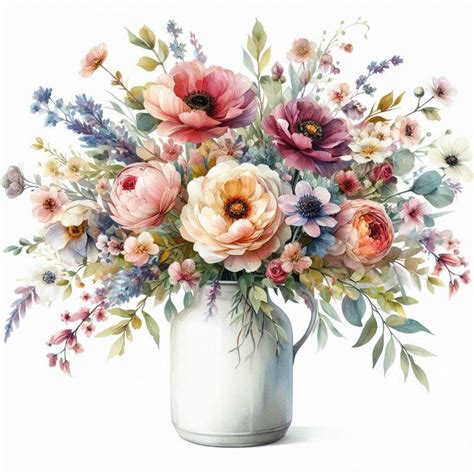 Pin by hülya tutal on çiçekler Flower art Watercolor design