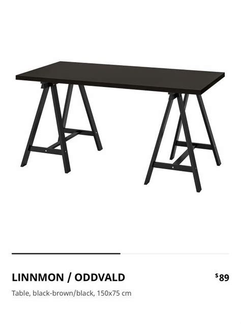 Ikea Desk Linnmon And Oddvald Furniture And Home Living Furniture Tables And Sets On Carousell