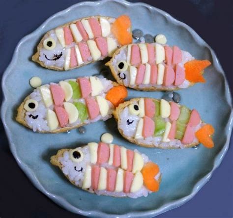 유아 초등학생 인기 예쁜 봄 소풍 도시락 물고기 초밥 만드는 방법