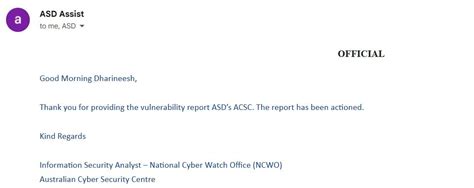 Cybersecurity Bugbounty Responsibledisclosure Ethicalhacking Infosec… Dharineesh J