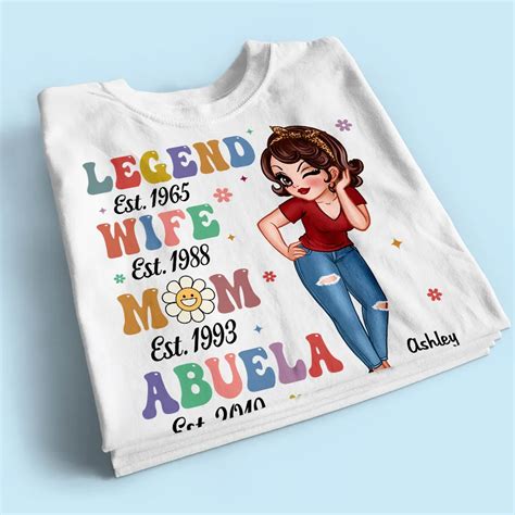 Vintage Legend Wife Mom Grandma Personalized Shirt Yecustom