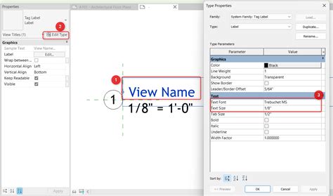 How To Modify Viewport Title And Scale Text Properties In Revit